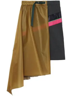 Kolor Asymmetric Panelled Mini Skirt