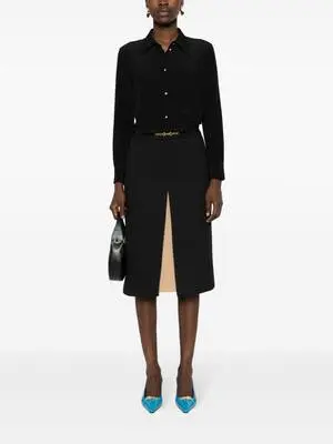 Gucci Horsebit-chain Striped Skirt