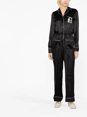 Gucci Embroidered Logo Jumpsuit