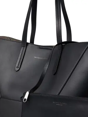 Brunello Cucinelli Leather Tote Bag - Black