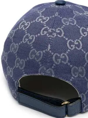 Gucci Gg Canvas Baseball Cap - Blue | Editorialist
