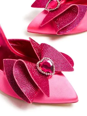 SOPHIA WEBSTER Leah 100mm Satin Mules