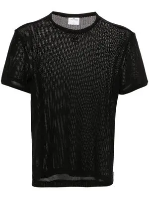 COURREGES Mesh Crew-neck T-shirt