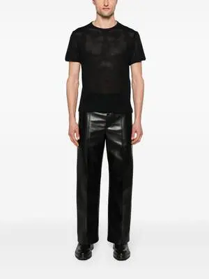 COURREGES Mesh Crew-neck T-shirt