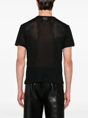 COURREGES Mesh Crew-neck T-shirt