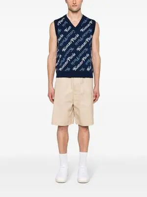 Kenzo Intarsia-knit Sleeveless Jumper