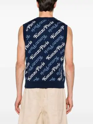 Kenzo Intarsia-knit Sleeveless Jumper