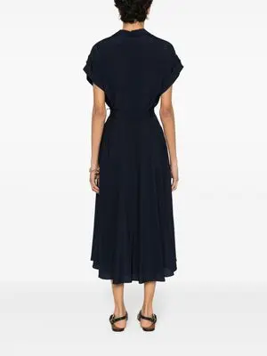 Ralph Lauren V-neck Georgette Midi Dress