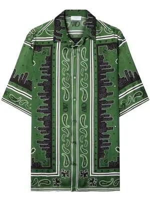 Off-white Spread Collar Shirts For Women
