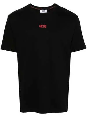 Gcds Logo-print Cotton T-shirt - Black