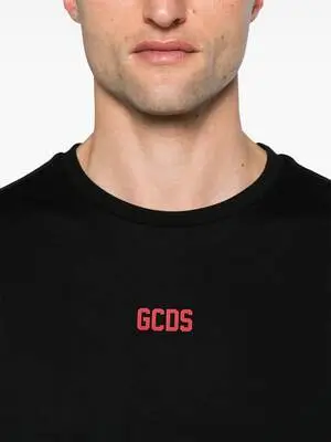 Gcds Logo-print Cotton T-shirt - Black