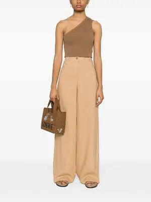 Alberta Ferretti Wide-leg Trousers - Neutrals