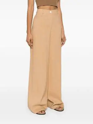 Alberta Ferretti Wide-leg Trousers - Neutrals
