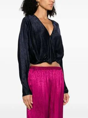 FORTE_FORTE Patterned Jacquard Blouse