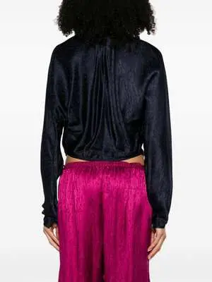 FORTE_FORTE Patterned Jacquard Blouse
