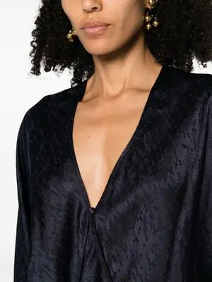FORTE_FORTE Patterned Jacquard Blouse