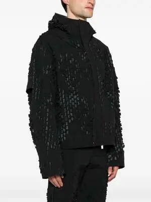HELIOT EMIL Morphogens Lasercut Hooded Jacket