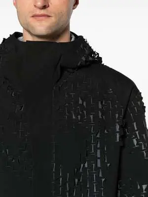 HELIOT EMIL Morphogens Lasercut Hooded Jacket