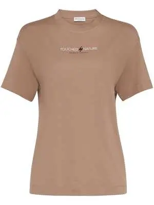 Brunello Cucinelli Slogan-print Cotton T-shirt