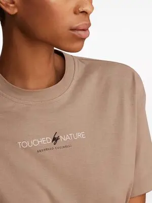 Brunello Cucinelli Slogan-print Cotton T-shirt