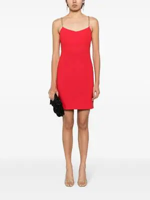 Michael Kors Embellished Crepe Slip Dress