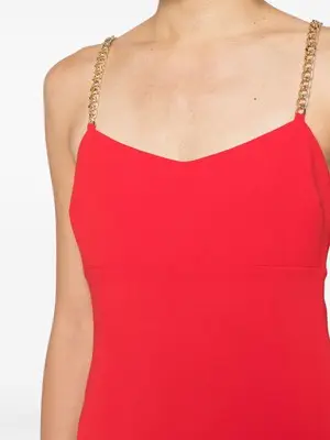 Michael Kors Embellished Crepe Slip Dress