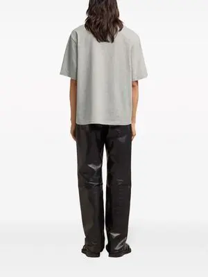 AMI Paris De Coeur Embroidered T-shirt - Grey