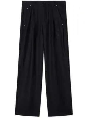 Off-white Embroidered Pants For Men