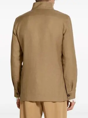 Zegna Tailored Linen-wool Chore Jacket