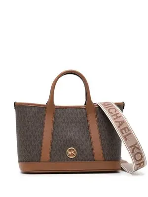 Michael Kors Logo Print Satchel