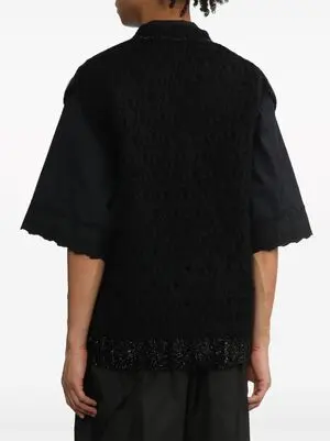 Simone Rocha Pointelle-knit Cardigan