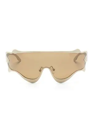 Henrik Vibskov Octane Shield-frame Sunglasses - Neutrals
