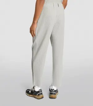 Issey Miyake Pleated Slim Trousers - Grey