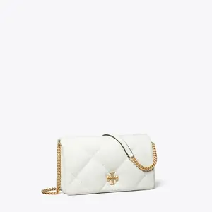 Tory Burch Kira Diamond Quilt Crossbody Blanc