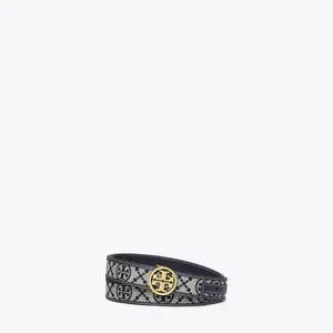 Tory Burch 1" Miller Monogram Belt - Tory Navy