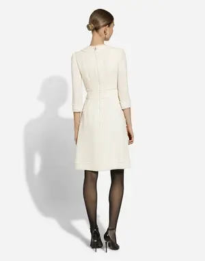 Dolce & Gabbana Raschel Tweed A-line Dress - White
