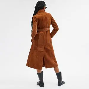 COACH® Heritage C Suede Trench Coat