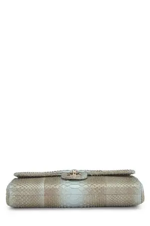 Chanel Multicolor Python Clutch