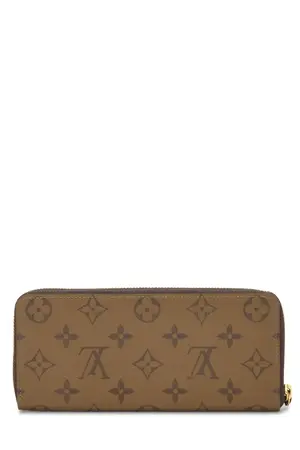 LOUIS VUITTON Monogram Reversed Clemence Wallet