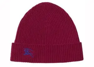 Burberry Equestrian Knight Beanie - Burgundy