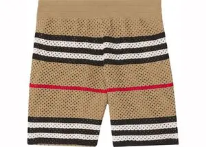 Burberry Icon Stripe Pointelle Knit Shorts