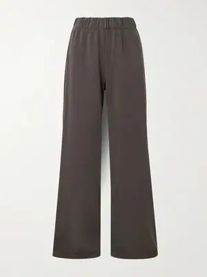 LES TIEN Cotton-jersey Flared Track Pants