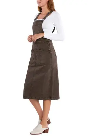 WASH LAB DENIM Estelle Denim Dress - Brown Denim
