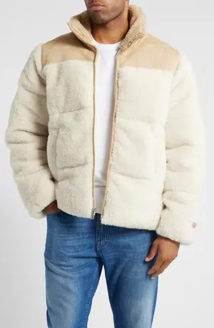 UGG Emette Uggfluff Puffer Jacket - Natural /sand