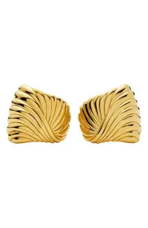 MISSOMA Ripple Stud Earrings - Gold