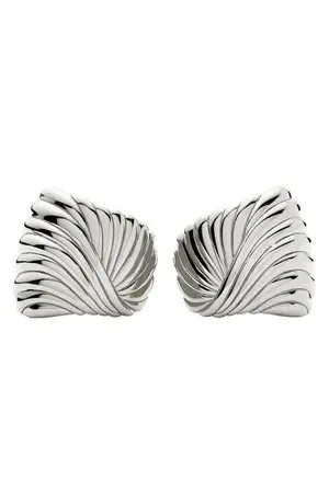 MISSOMA Ripple Stud Earrings - Silver