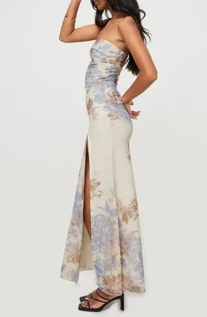 Princess Polly Kyanne Strapless Cutout Maxi Dress