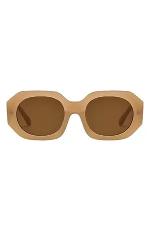 FIFTH & NINTH Dixie Geometric Sunglasses - Tan / Brown