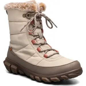 Bogs Cedar Quilted Waterproof Boots - Oatmeal