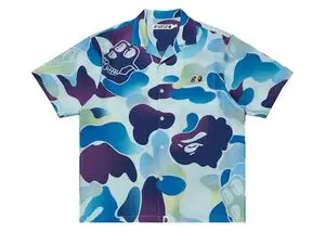 A BATHING APE X Bored Ape Yacht Club Hawaiian Shirt - Blue